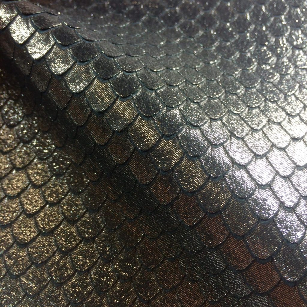 Cobra Cut with Silver Micropoint on Black Lamba Cow - Rainbow Leather
