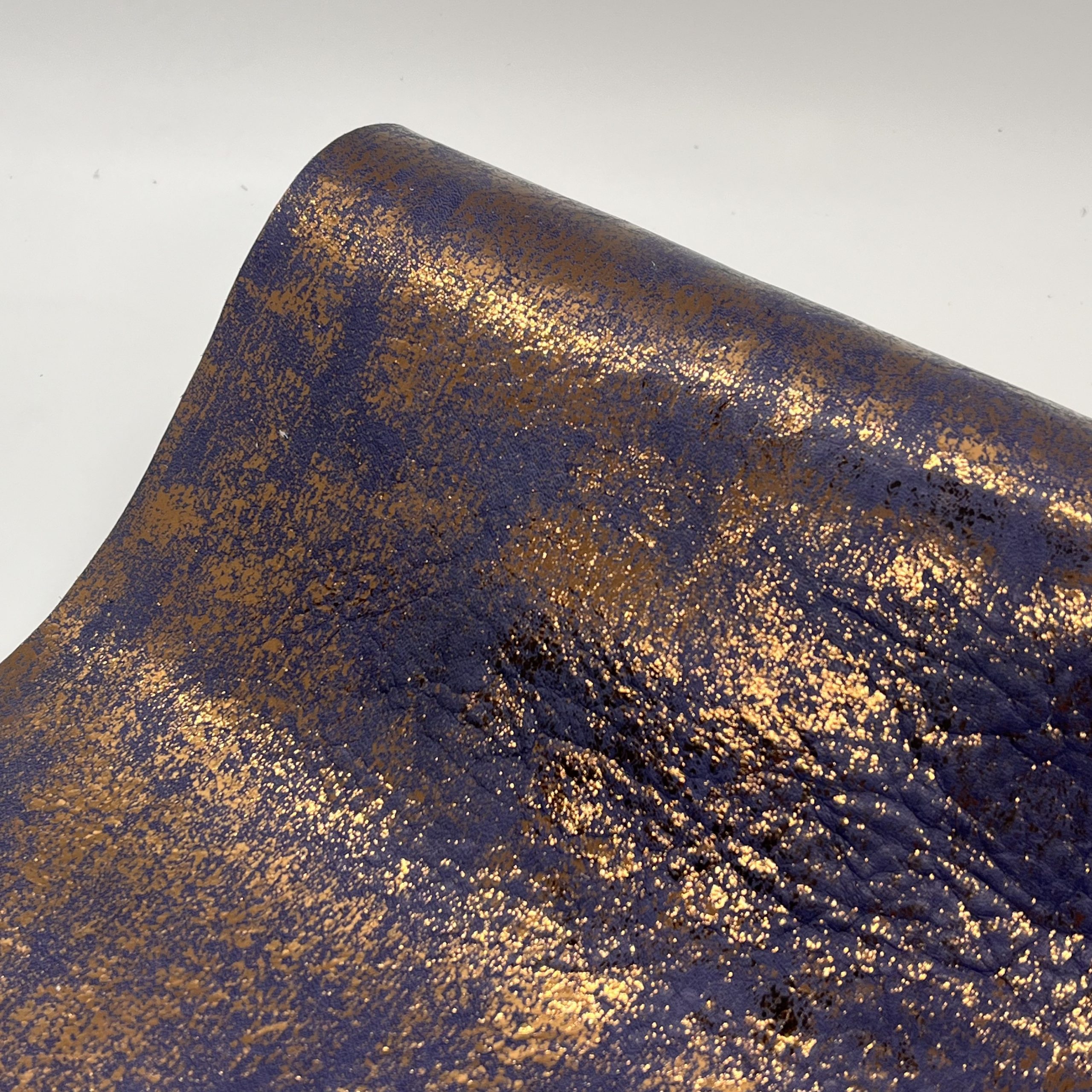 Rusty Allure Navy Leather - Rainbow Leather