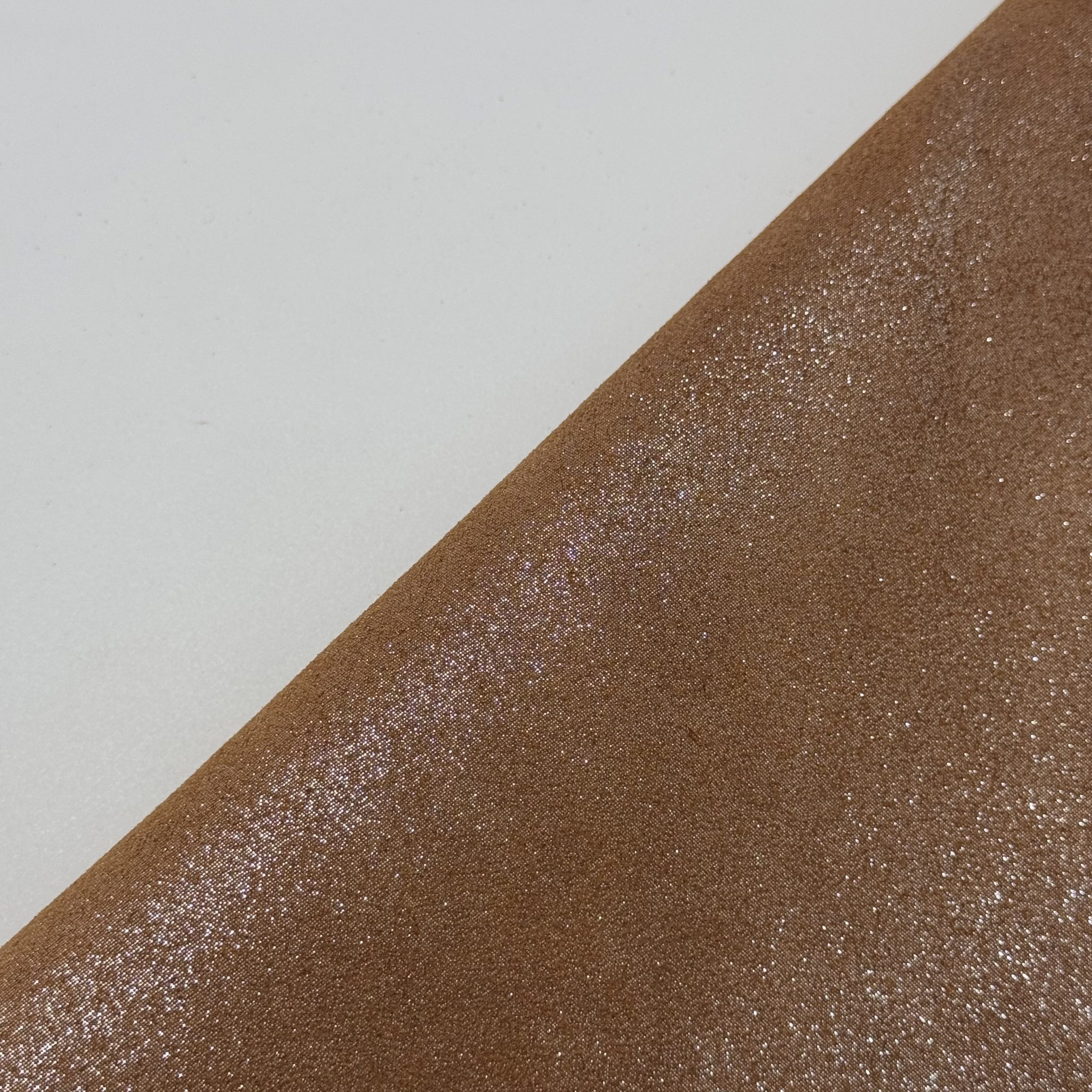 Silver Micro Point on 0512 Cinnamon Cow Suede - Rainbow Leather