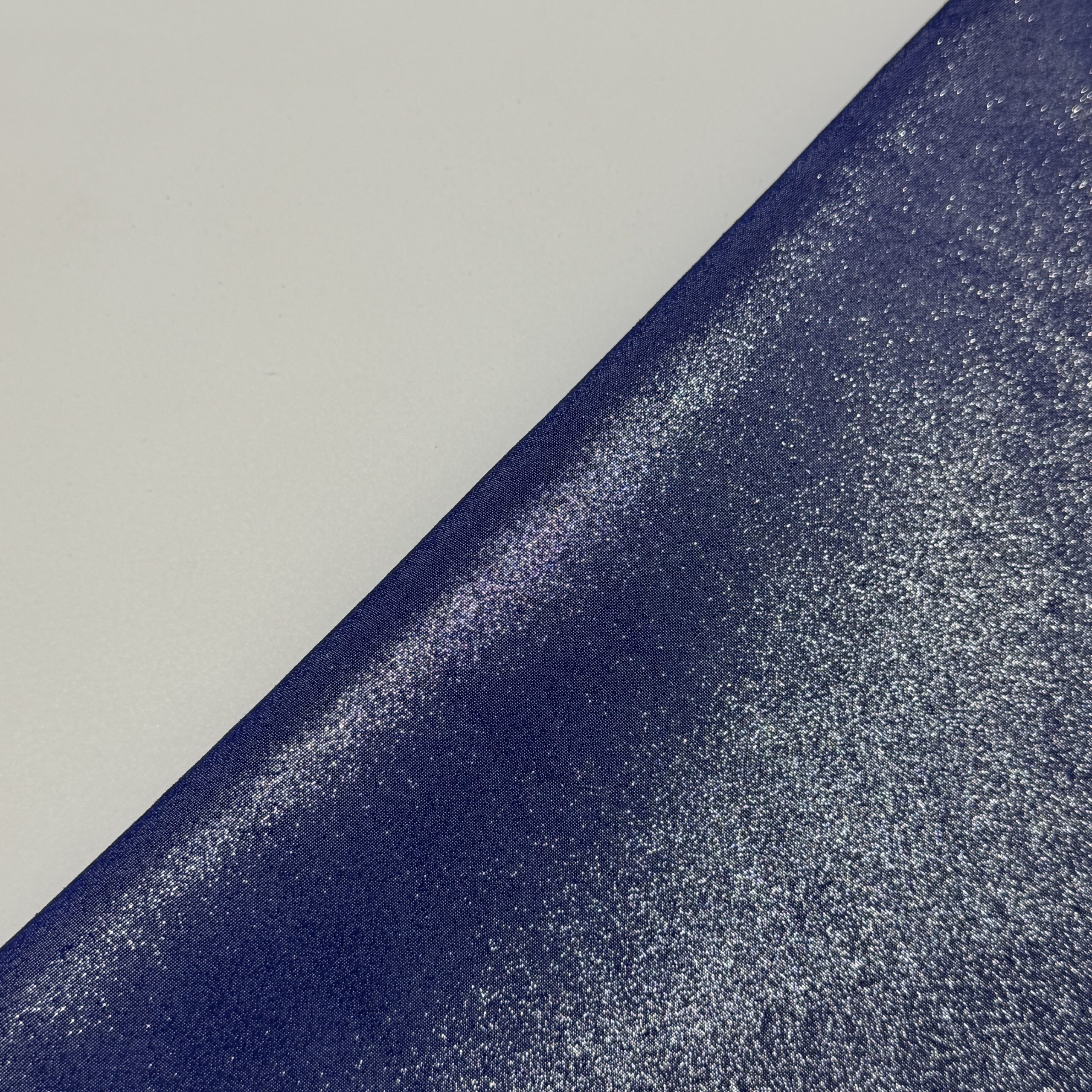Silver Micro Point on 687 Royal Blue Cow Suede - Rainbow Leather